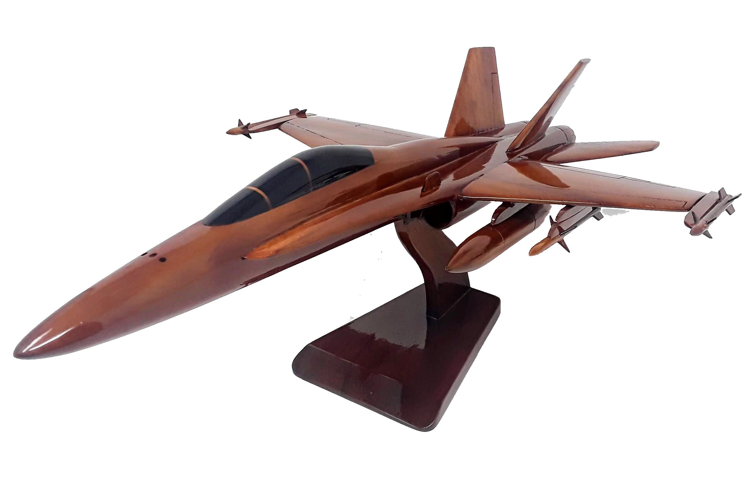F-18 Hornet Wood Model – Wood Art USA