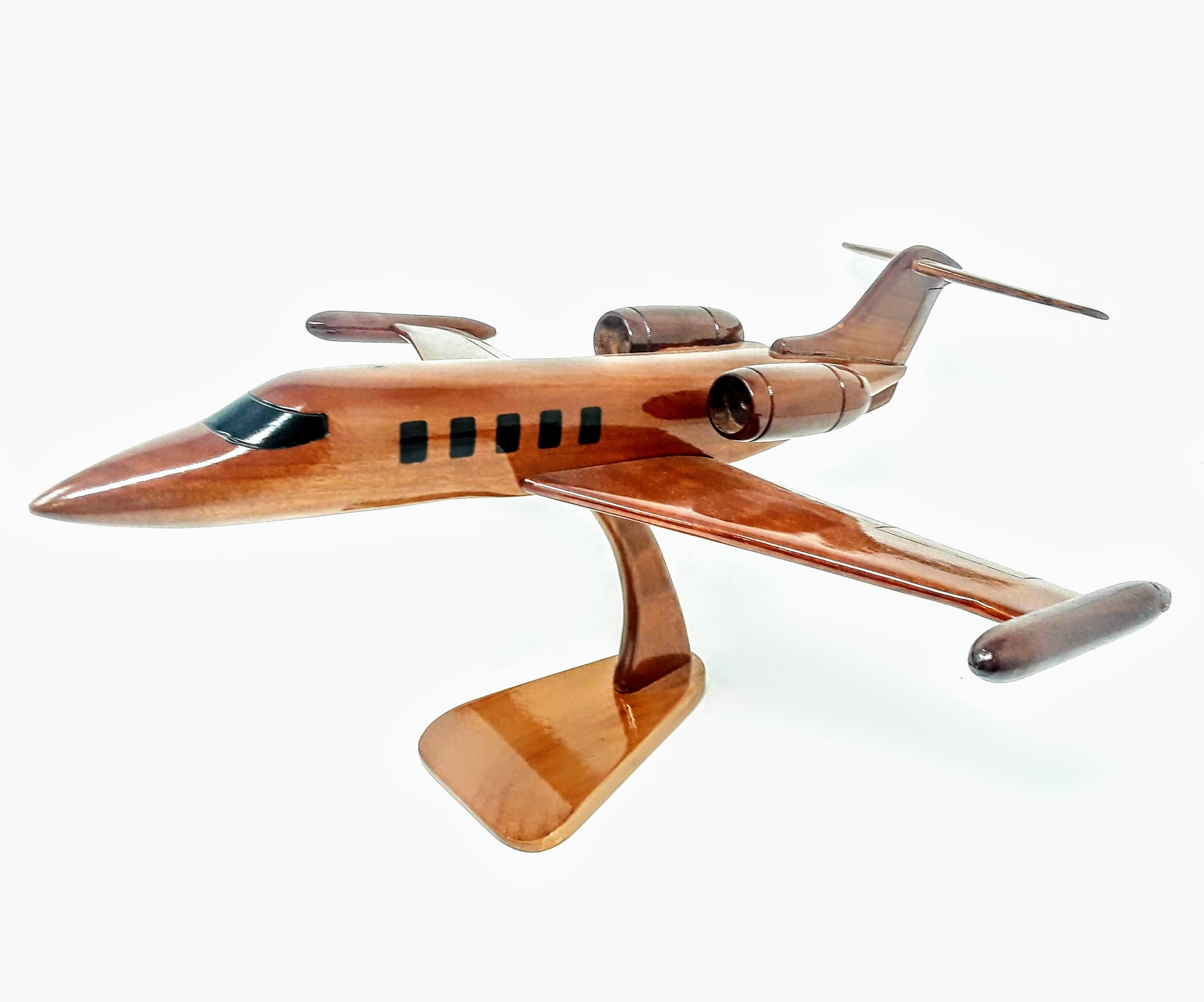 Lear Jet Wood Model – Wood Art USA
