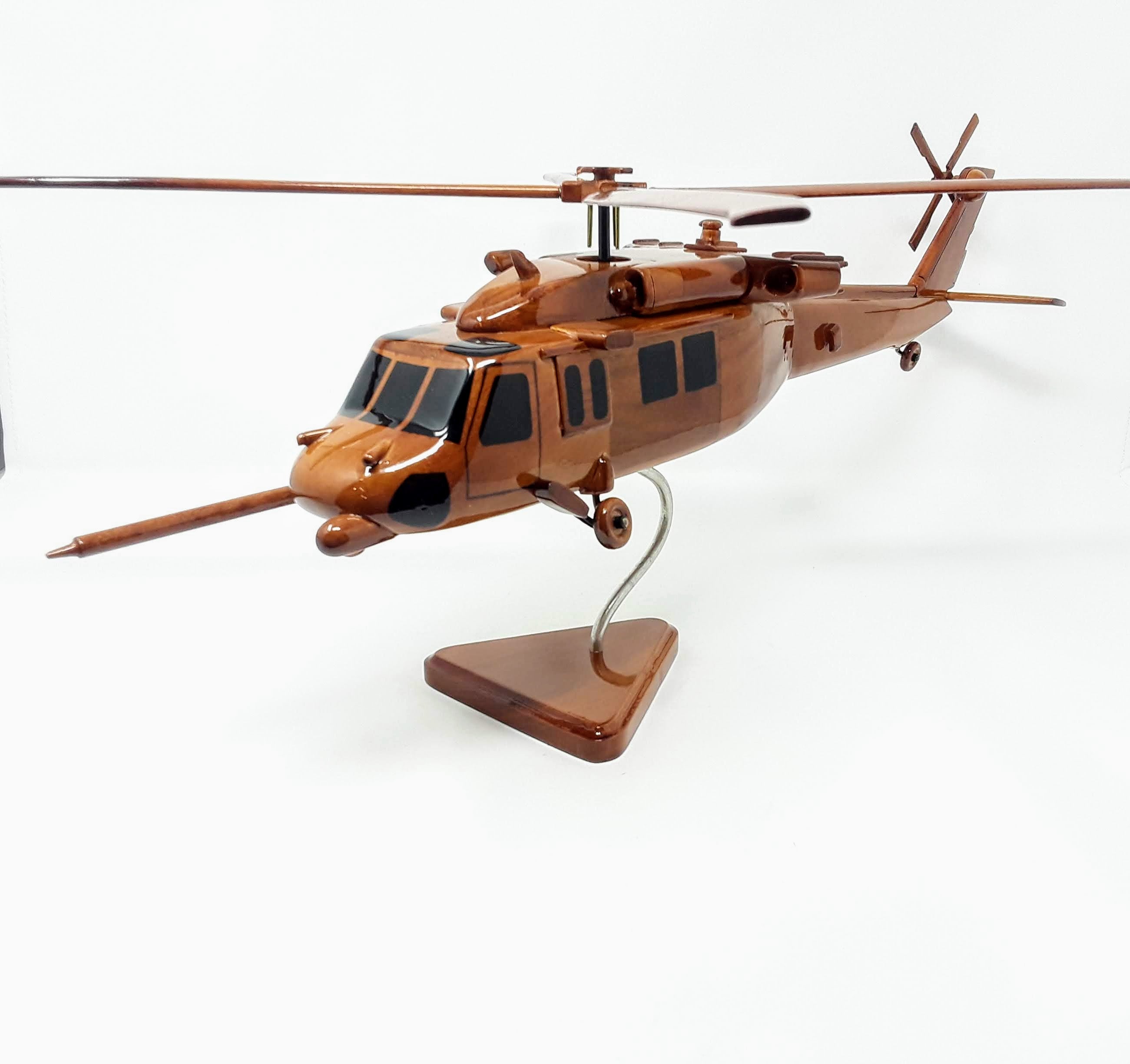 MH-60 Jayhawk Helicopter Wood Model – Wood Art USA