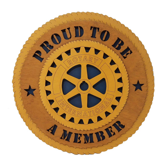 Rotary International Wall Plaque – Wood Art USA